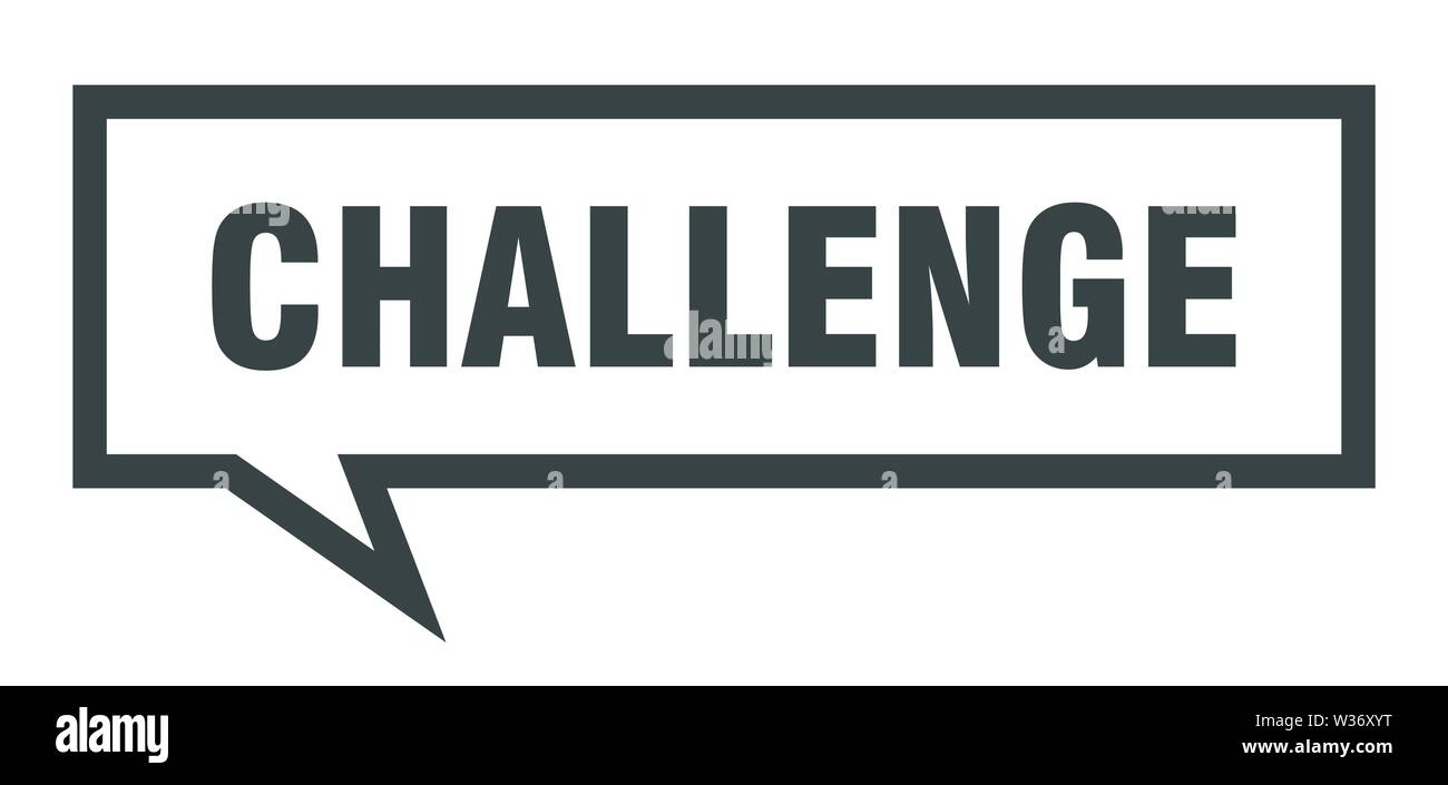 Grunge black challenge word hi-res stock photography and images - Alamy
