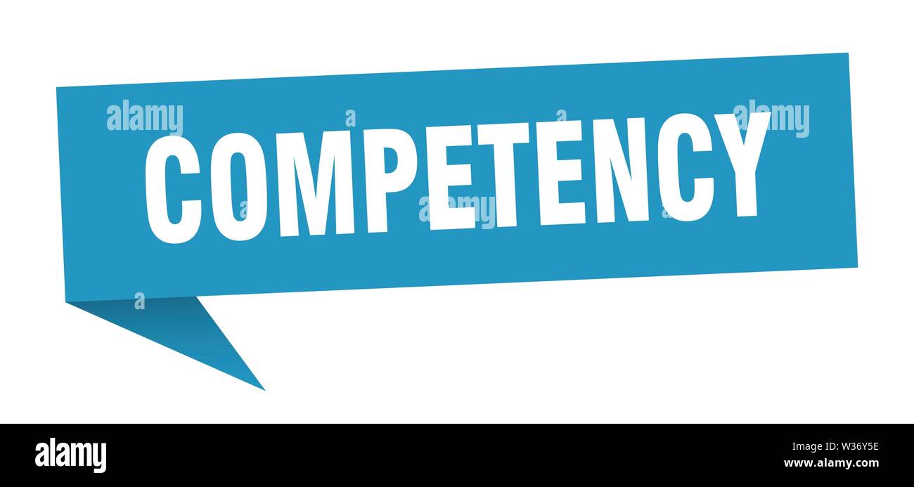 competency speech bubble. competency sign. competency banner Stock ...