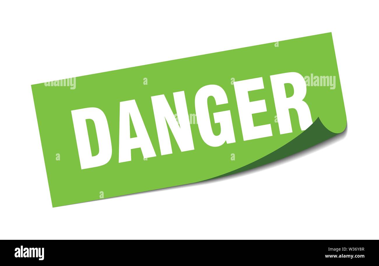 danger sticker. danger square isolated sign. danger Stock Vector Image ...