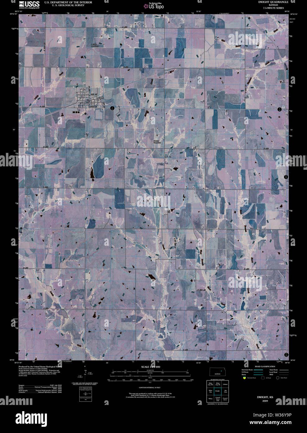 Dwight kansas map hi-res stock photography and images - Alamy