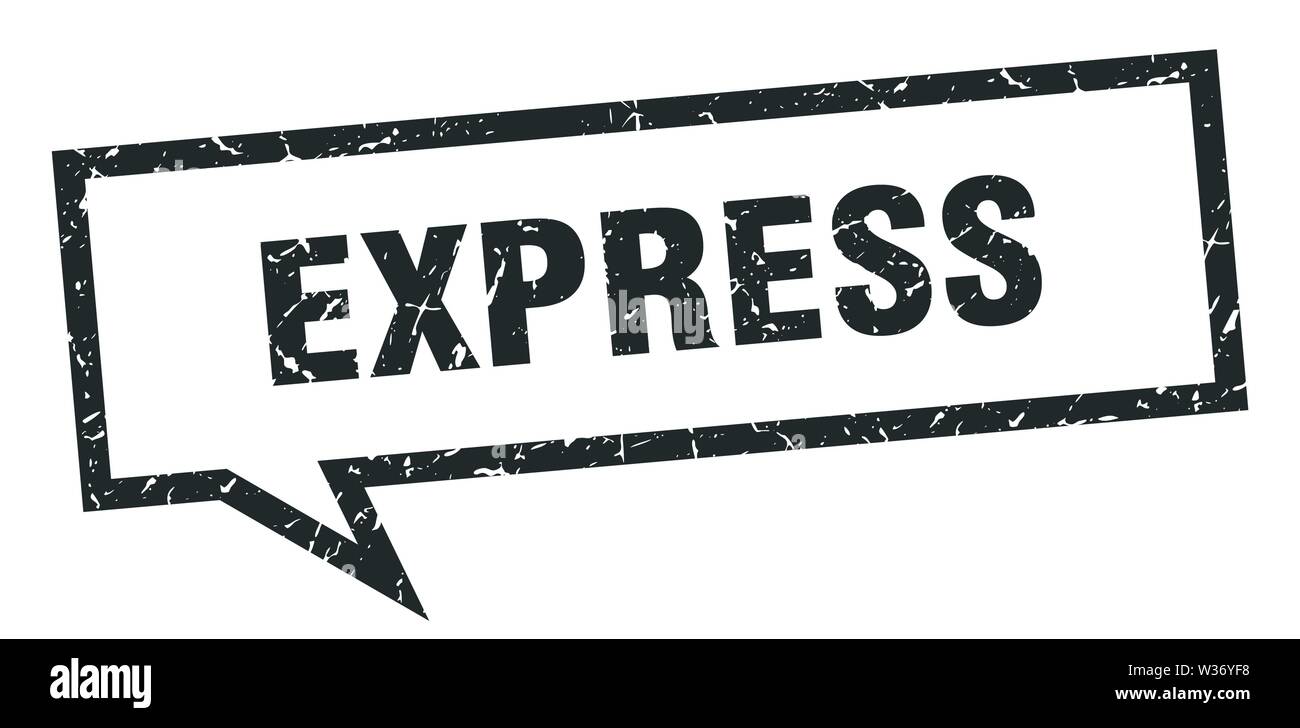 express sign. express square speech bubble. express Stock Vector Image ...