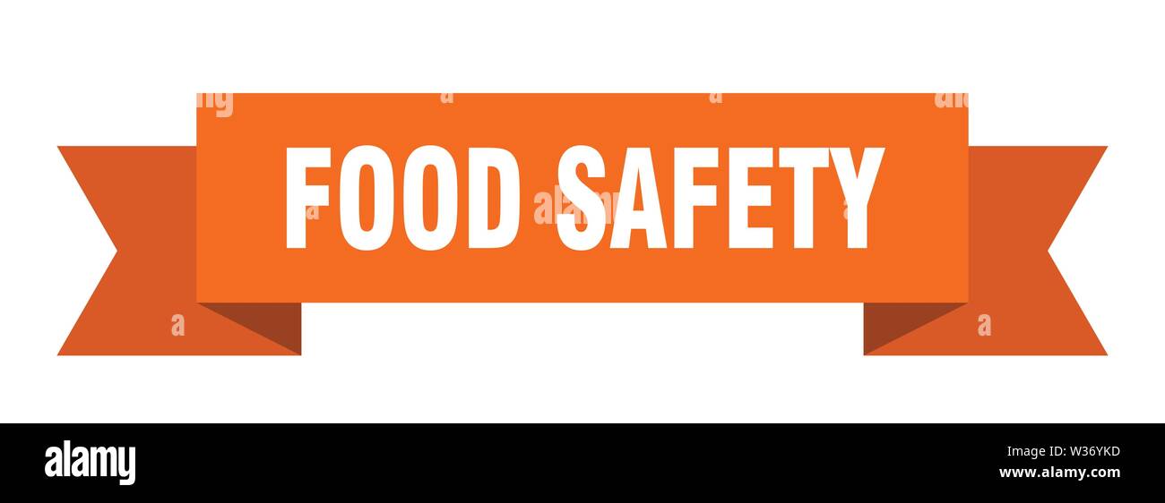 food safety ribbon. food safety isolated sign. food safety banner Stock ...