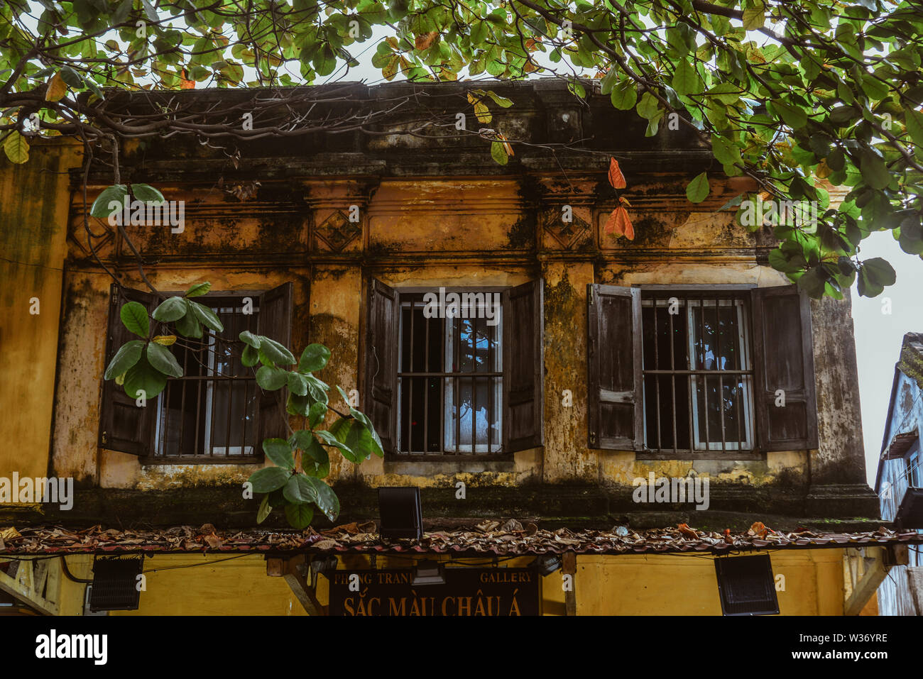 Old building in Hoi An, Vietnam. The historic old town of Hoi An is ...