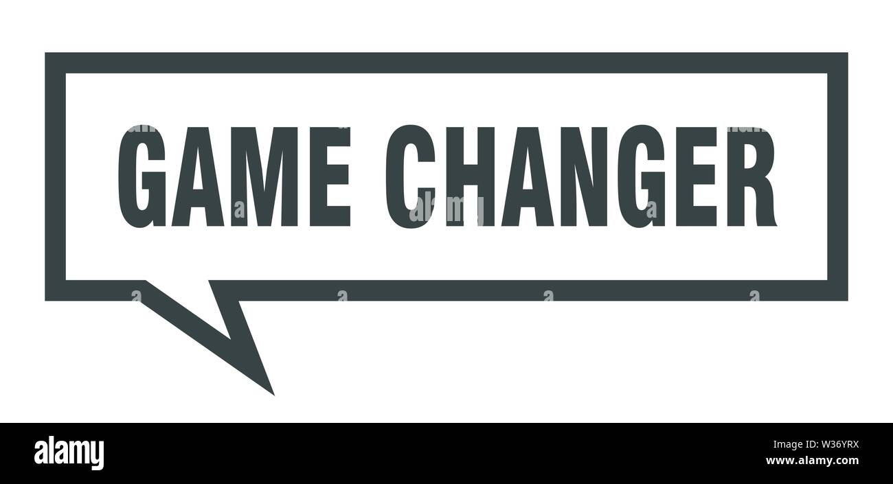 game changer sign. game changer square speech bubble. game changer ...