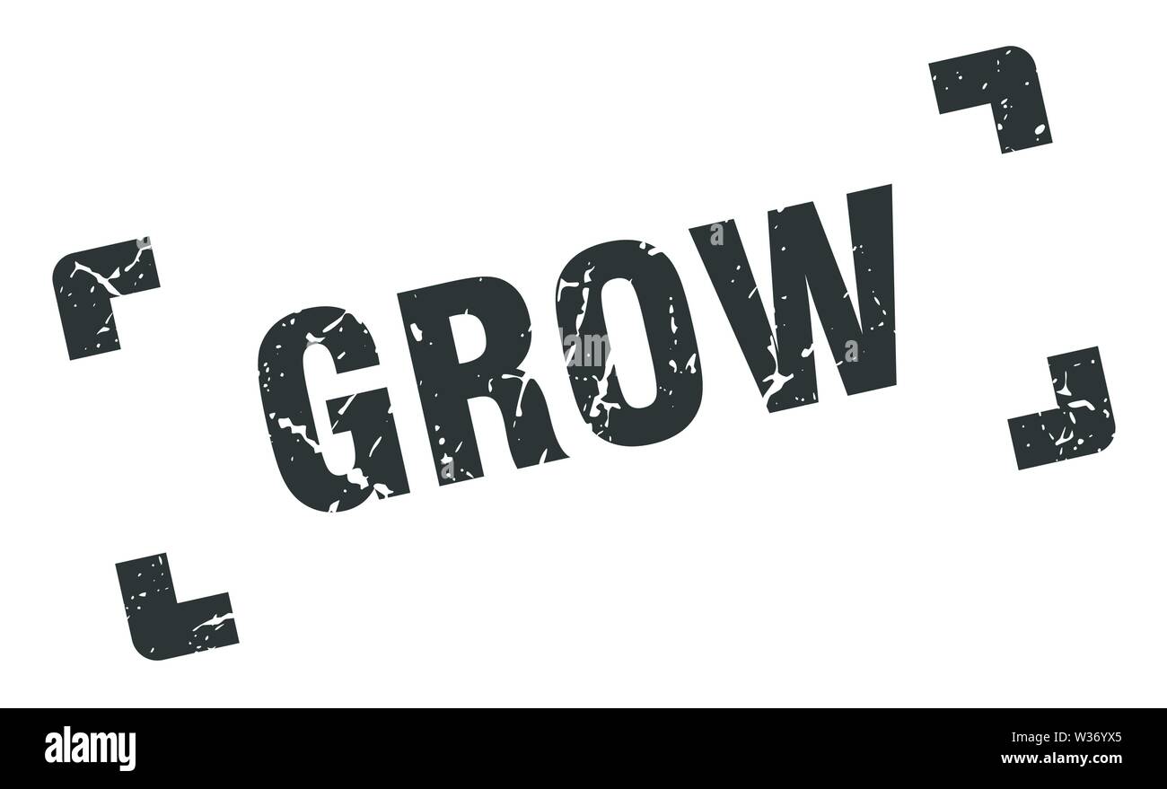 grow stamp. grow square grunge sign. grow Stock Vector Image & Art - Alamy