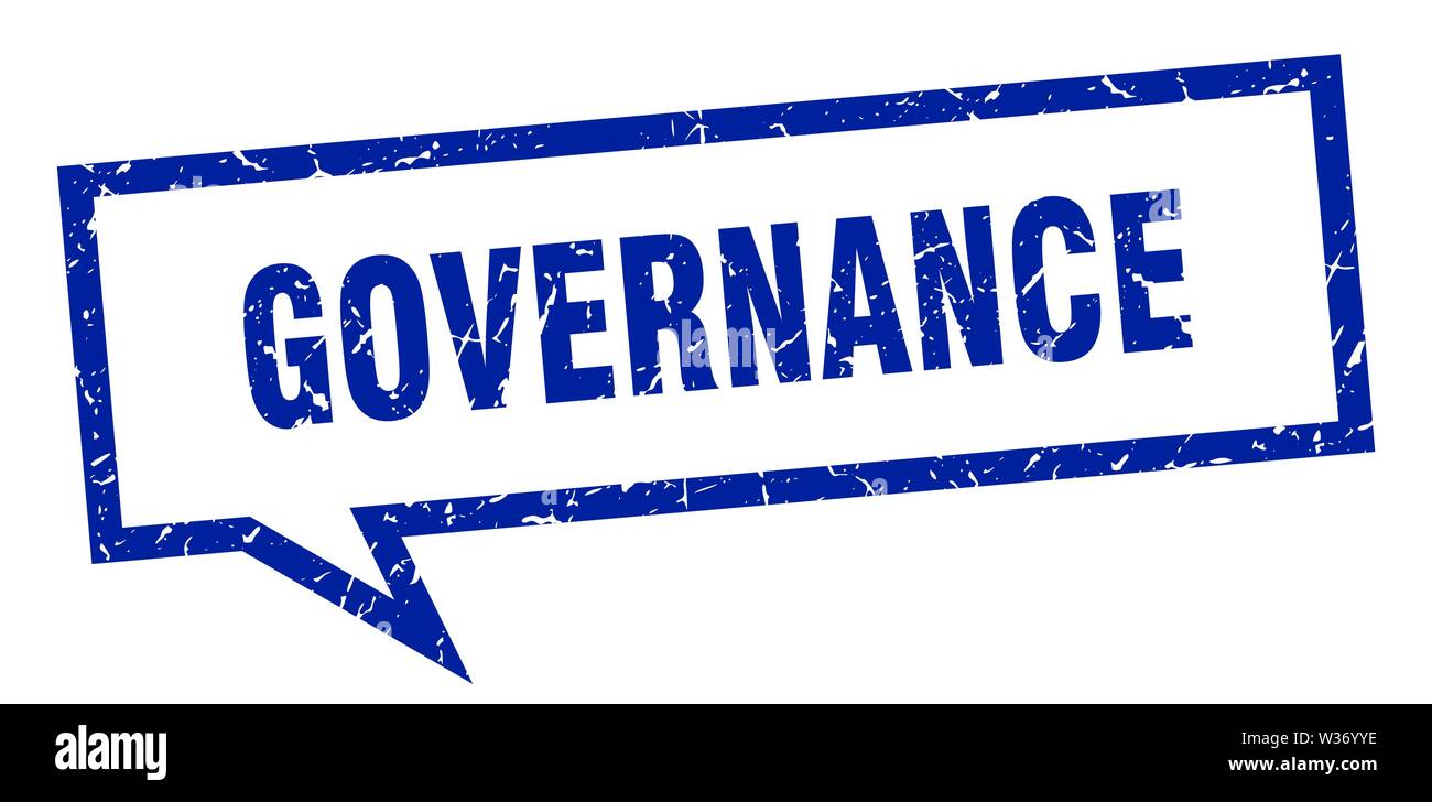 governance sign. governance square speech bubble. governance Stock ...