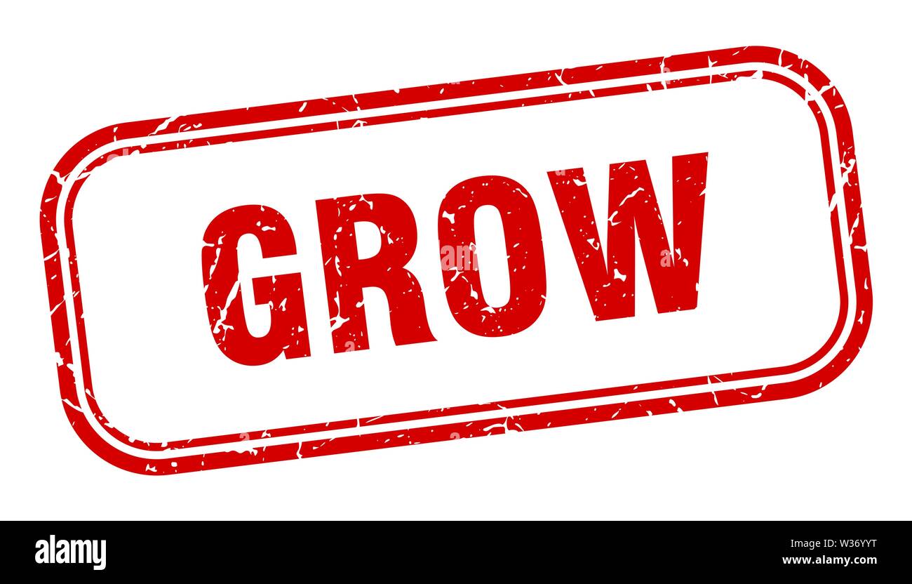 grow stamp. grow square grunge sign. grow Stock Vector Image & Art - Alamy