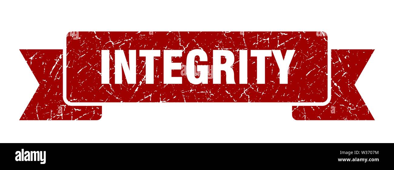 integrity grunge ribbon. integrity sign. integrity banner Stock Vector ...