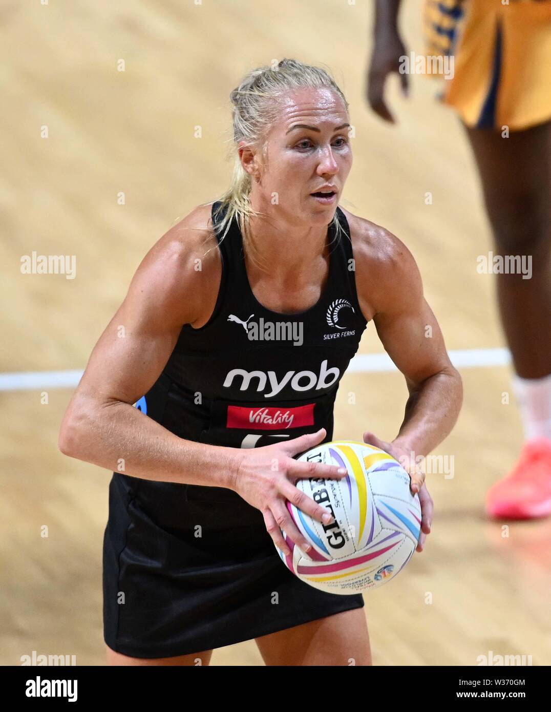 Liverpool, UK. 13th July, 2019. Laura Langman (New Zealand) during the ...