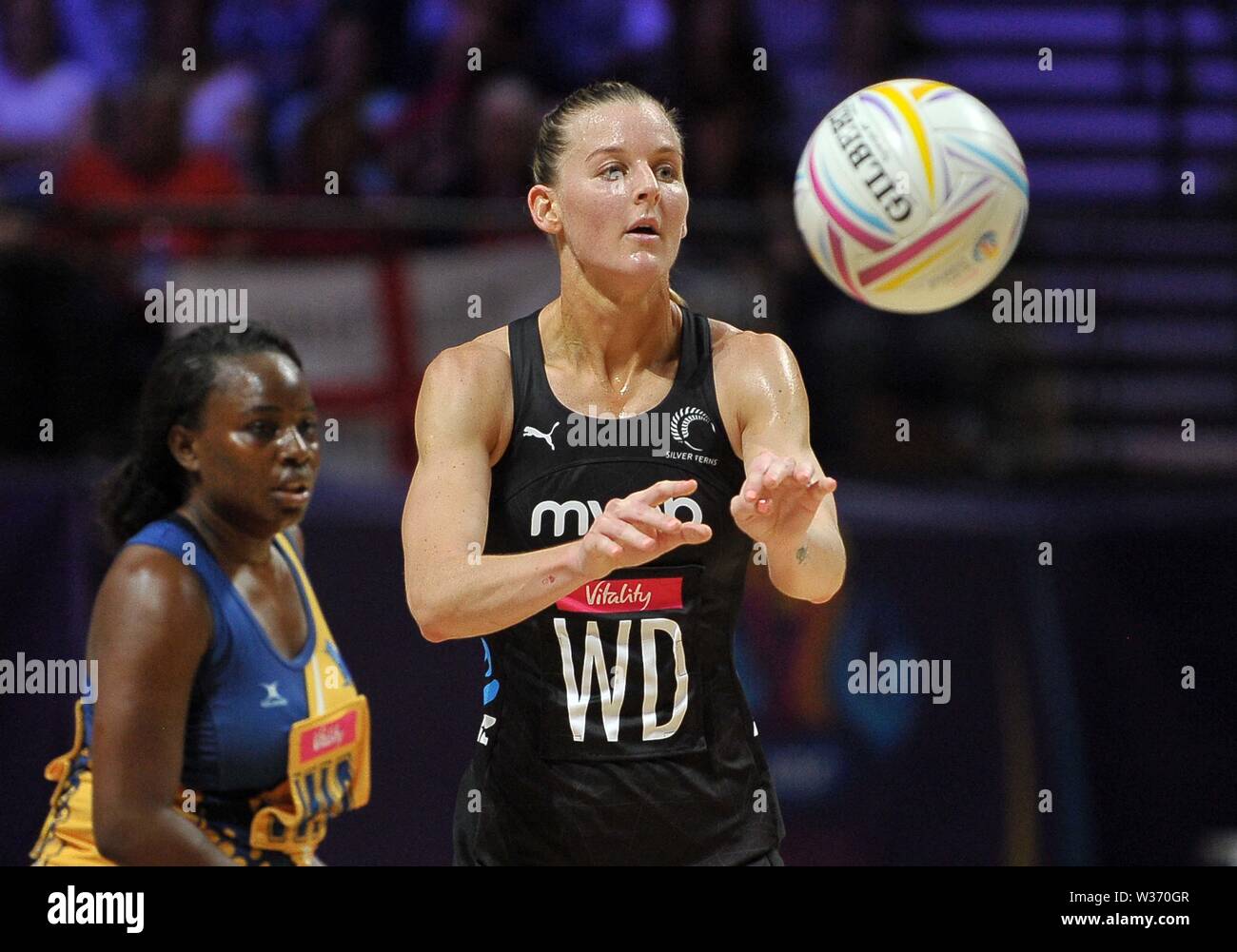 Liverpool, UK. 13th July, 2019. Katrina Rore (New Zealand) during the ...
