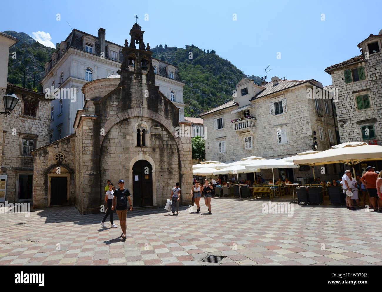 St. Luke church in Kotor's Stari Grad Stock Photo - Alamy