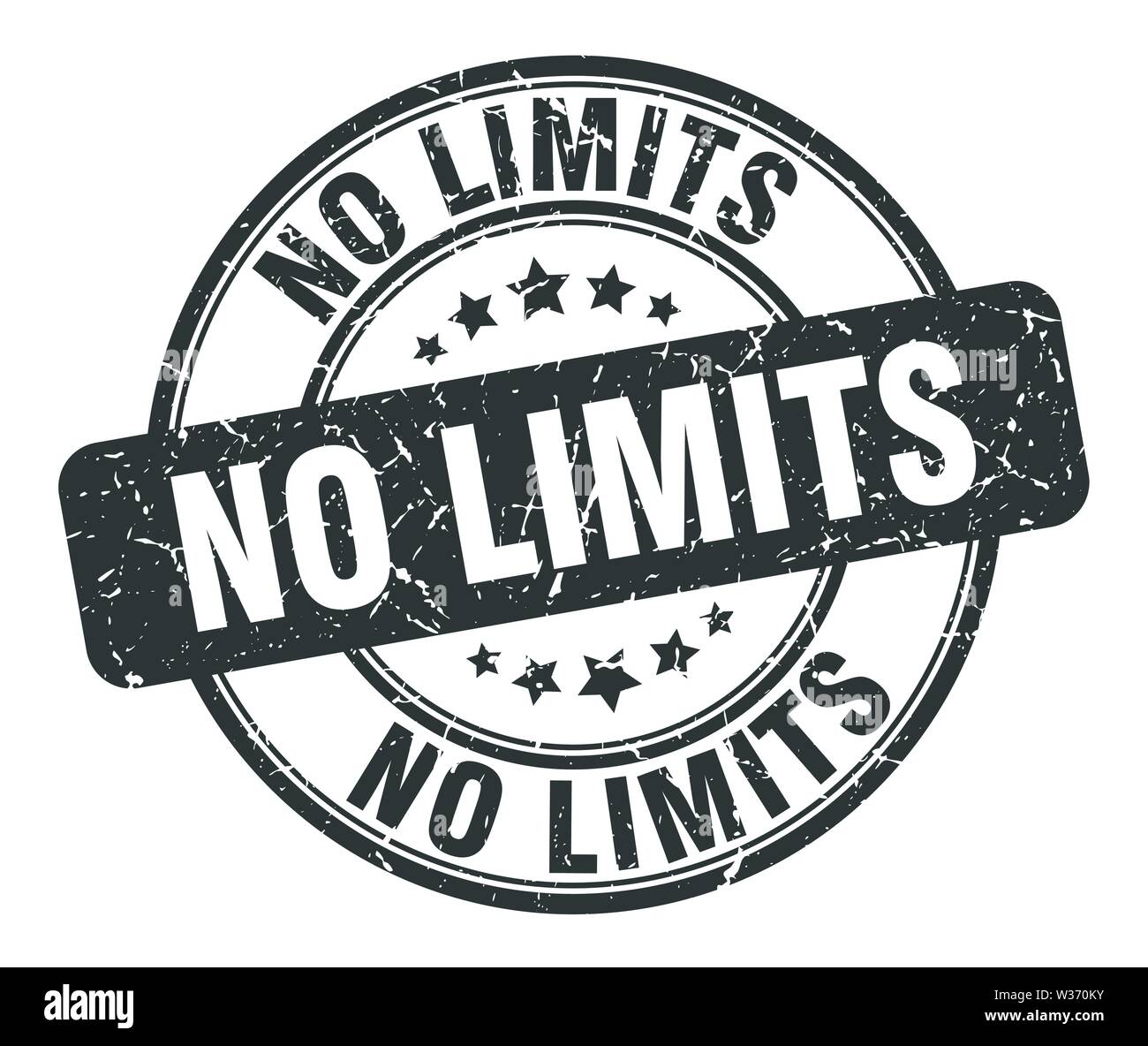 no limits stamp. no limits round grunge sign. no limits Stock Vector ...