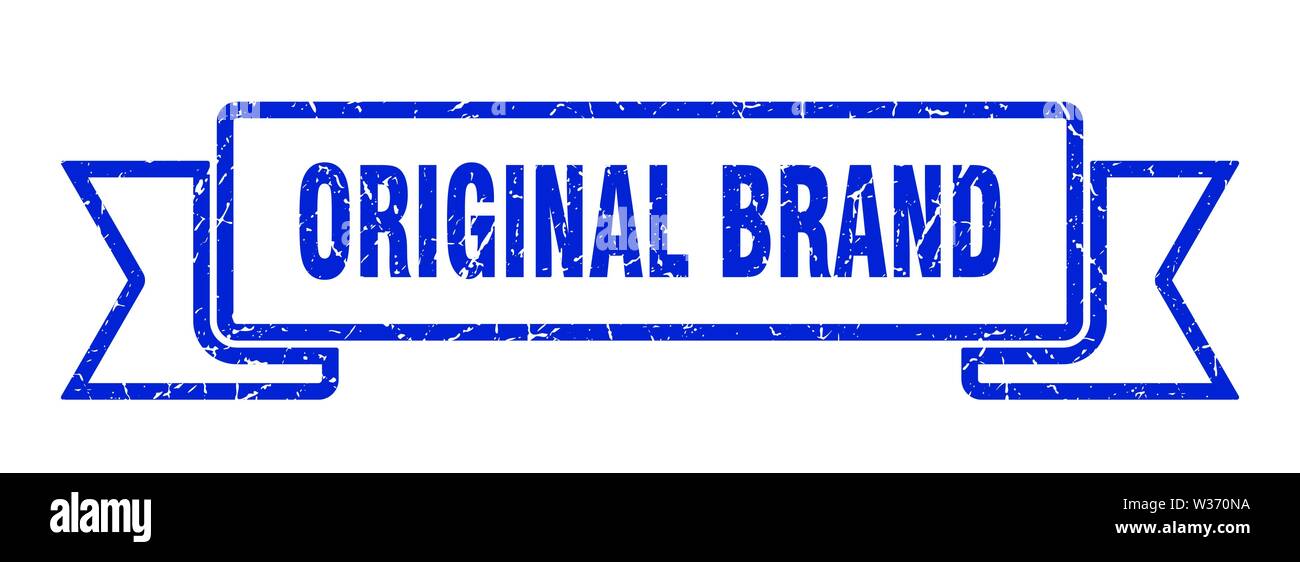 original brand grunge ribbon. original brand sign. original brand ...