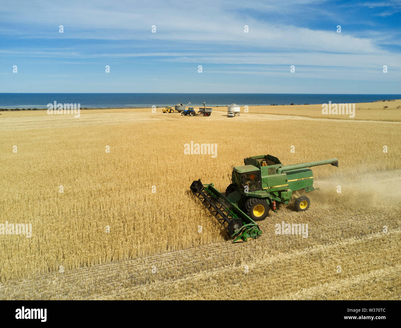 Australian wheat harvest hi-res stock photography and images - Alamy