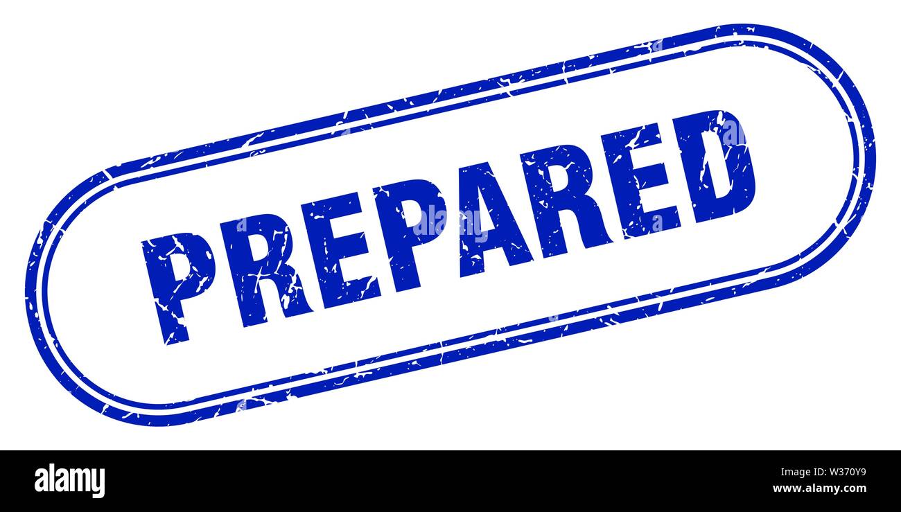 prepared stamp. prepared square grunge sign. prepared Stock Vector ...