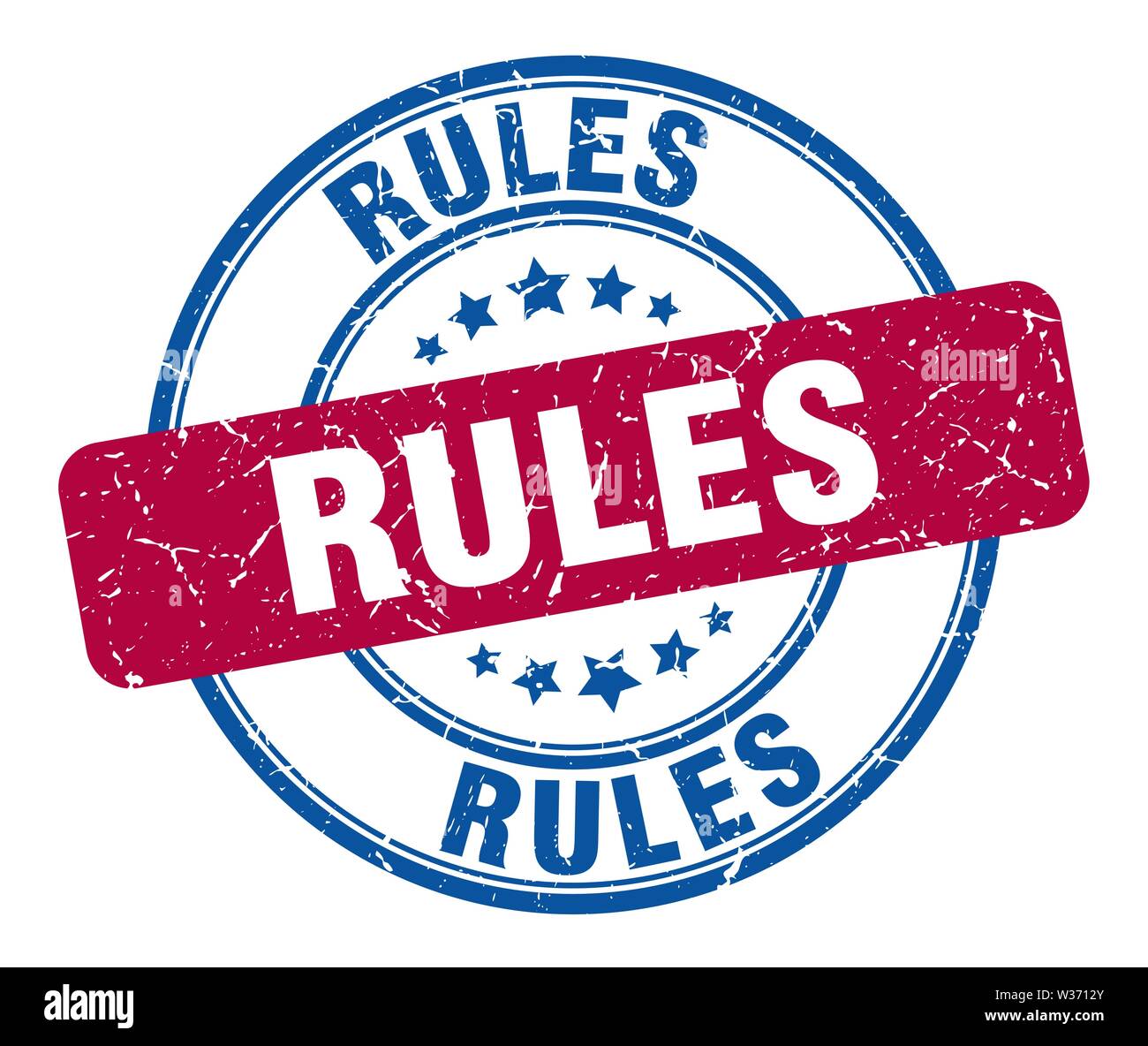 rules stamp. rules round grunge sign. rules Stock Vector Image & Art ...