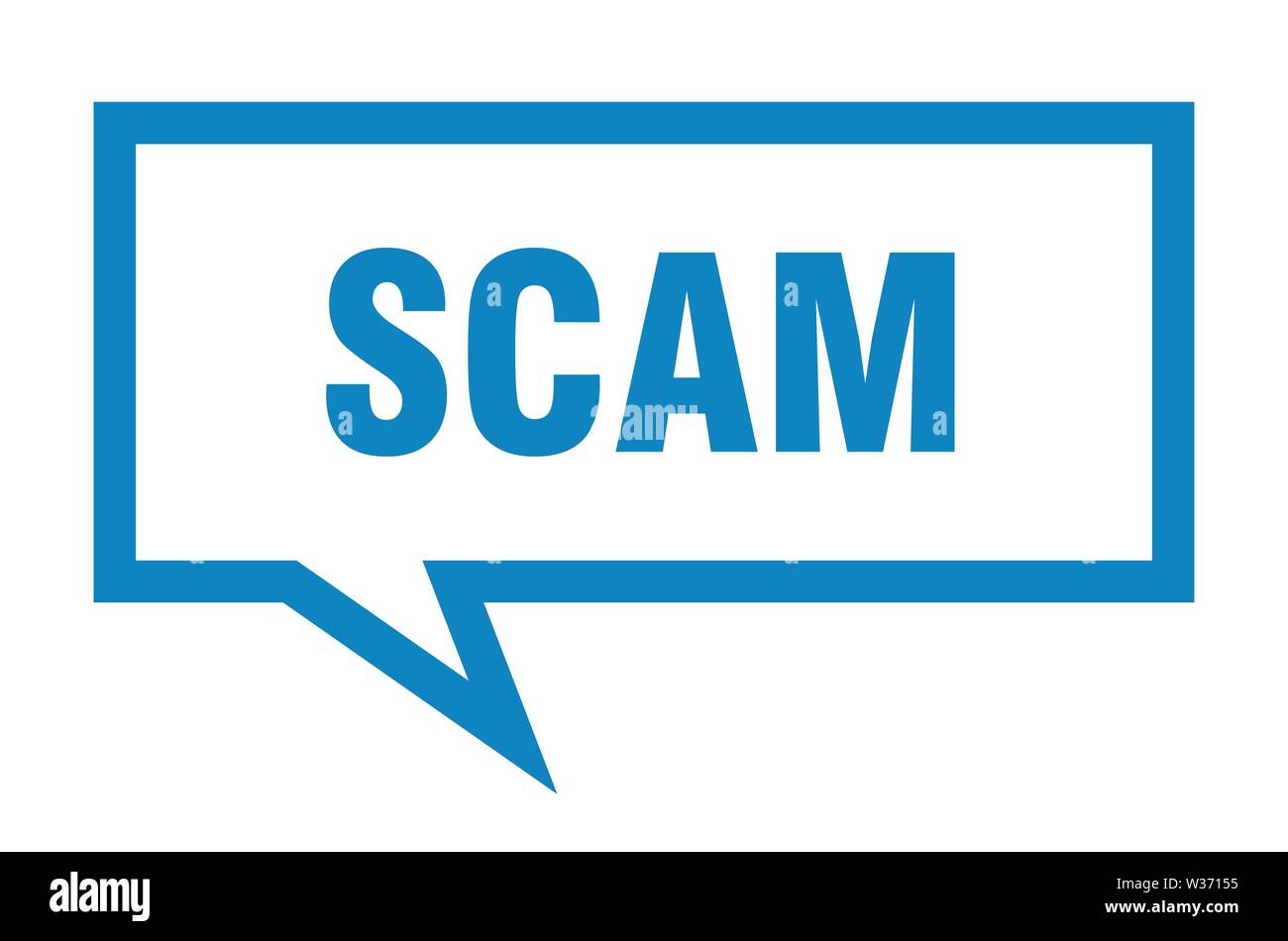 scam sign. scam square speech bubble. scam Stock Vector Image & Art - Alamy