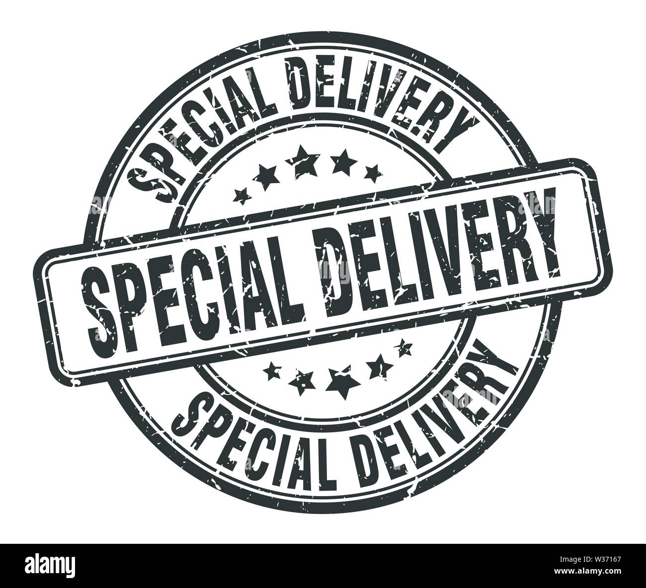 special delivery stamp. special delivery round grunge sign. special ...