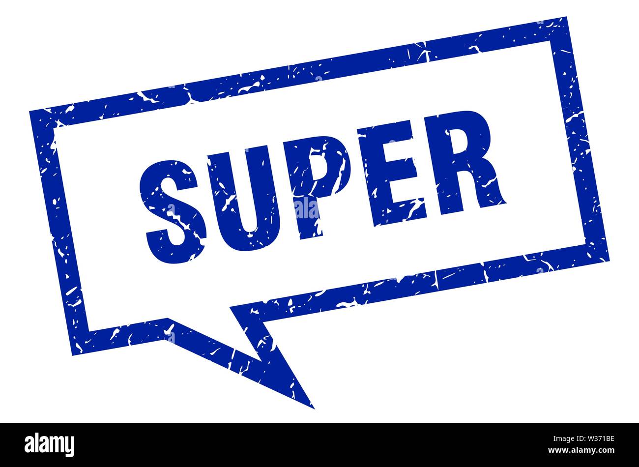 super sign. super square speech bubble. super Stock Vector Image & Art ...