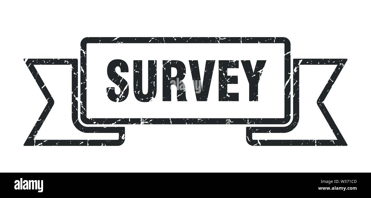 survey grunge ribbon. survey sign. survey banner Stock Vector Image ...