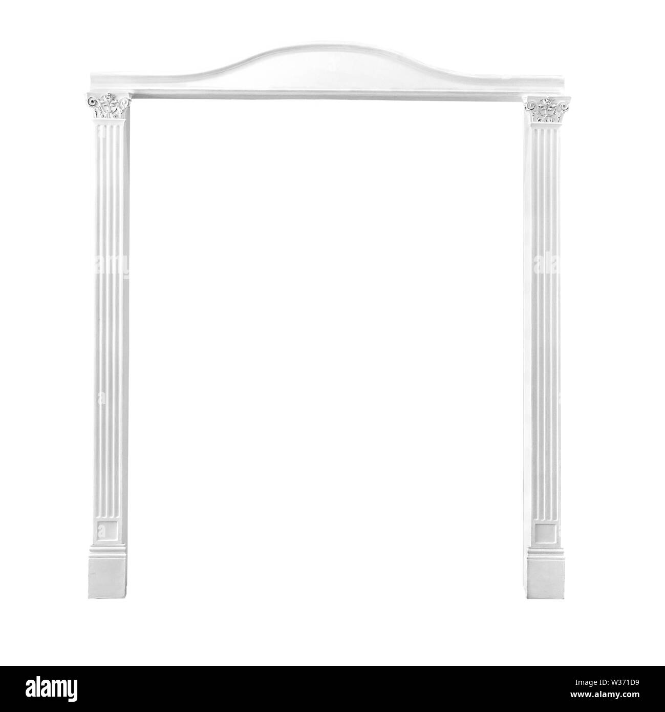 stone arch isolated on white background Stock Photo - Alamy