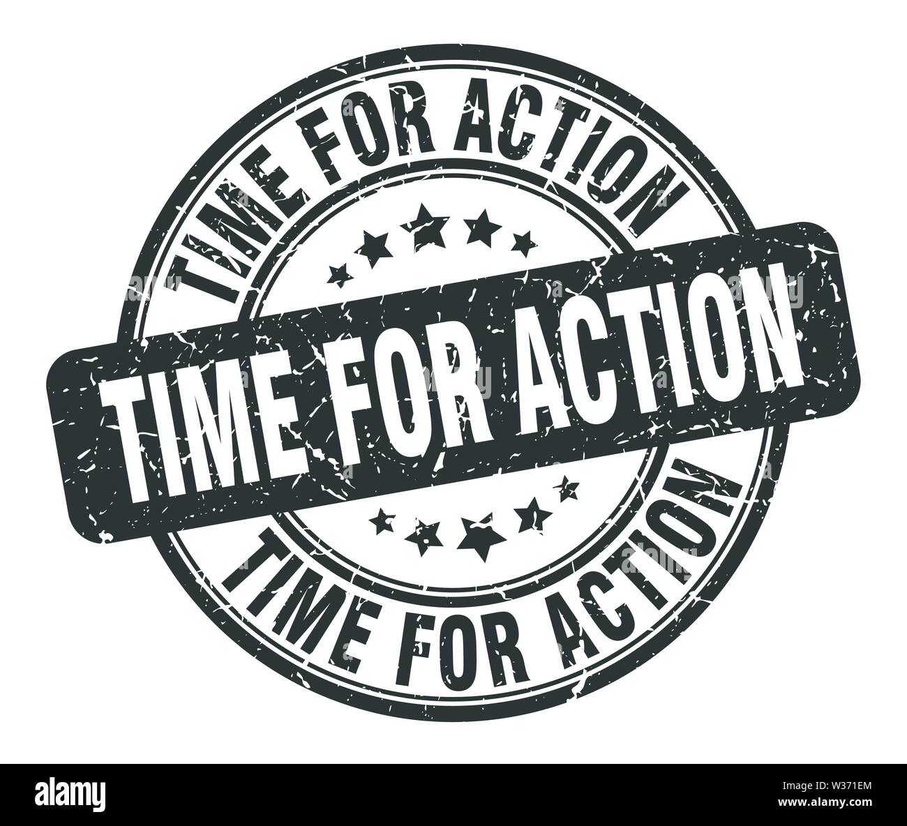 time for action stamp. time for action round grunge sign. time for ...