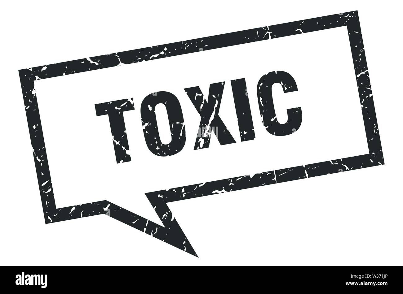 toxic sign. toxic square speech bubble. toxic Stock Vector Image & Art ...