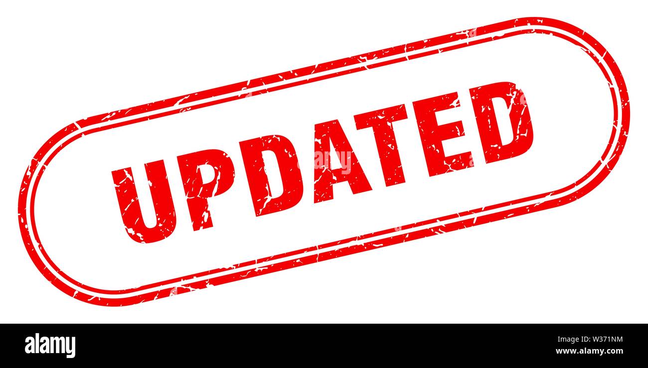 updated stamp. updated square grunge sign. updated Stock Vector Image ...