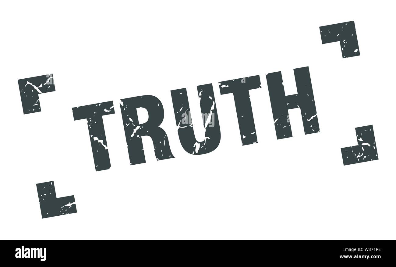 Truth sign grunge black Cut Out Stock Images & Pictures - Alamy
