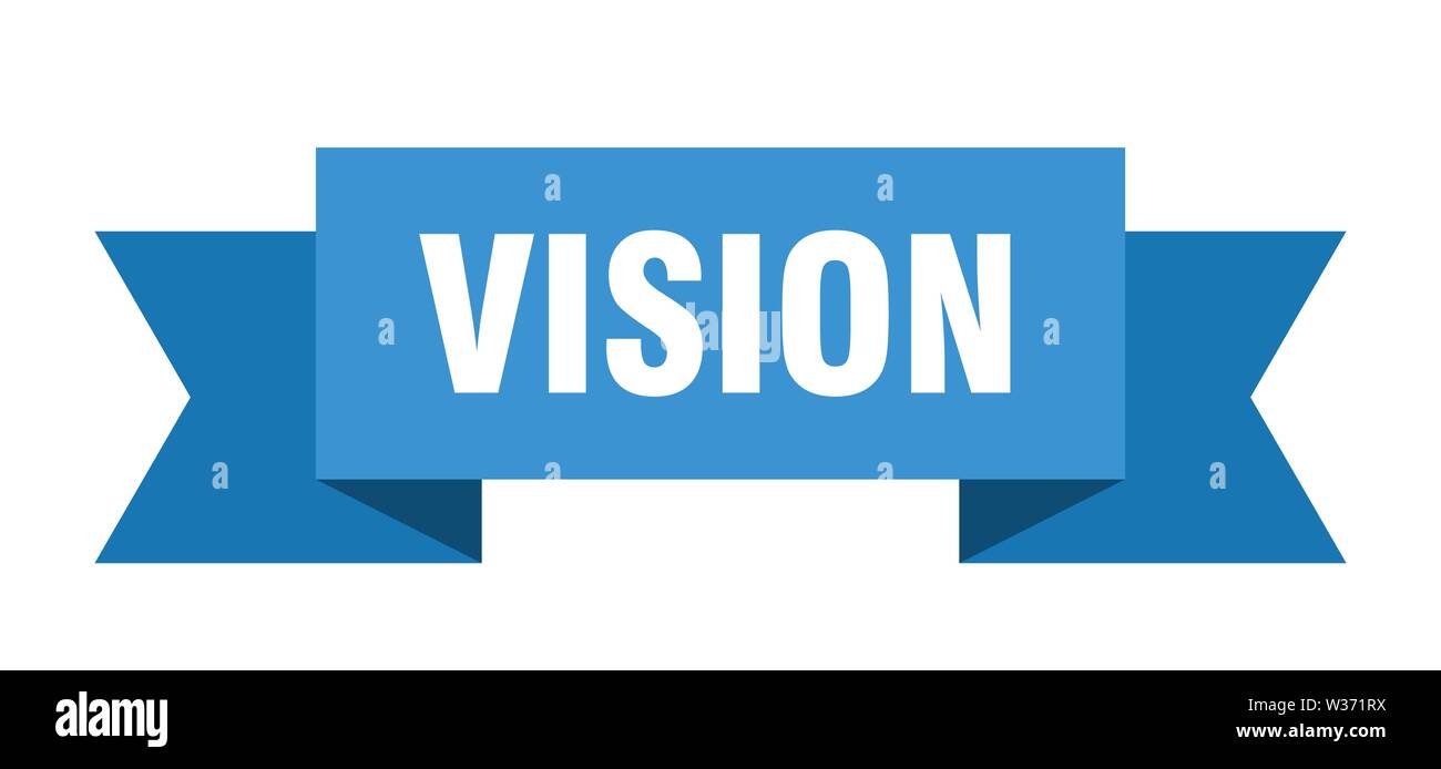vision ribbon. vision isolated sign. vision banner Stock Vector Image ...