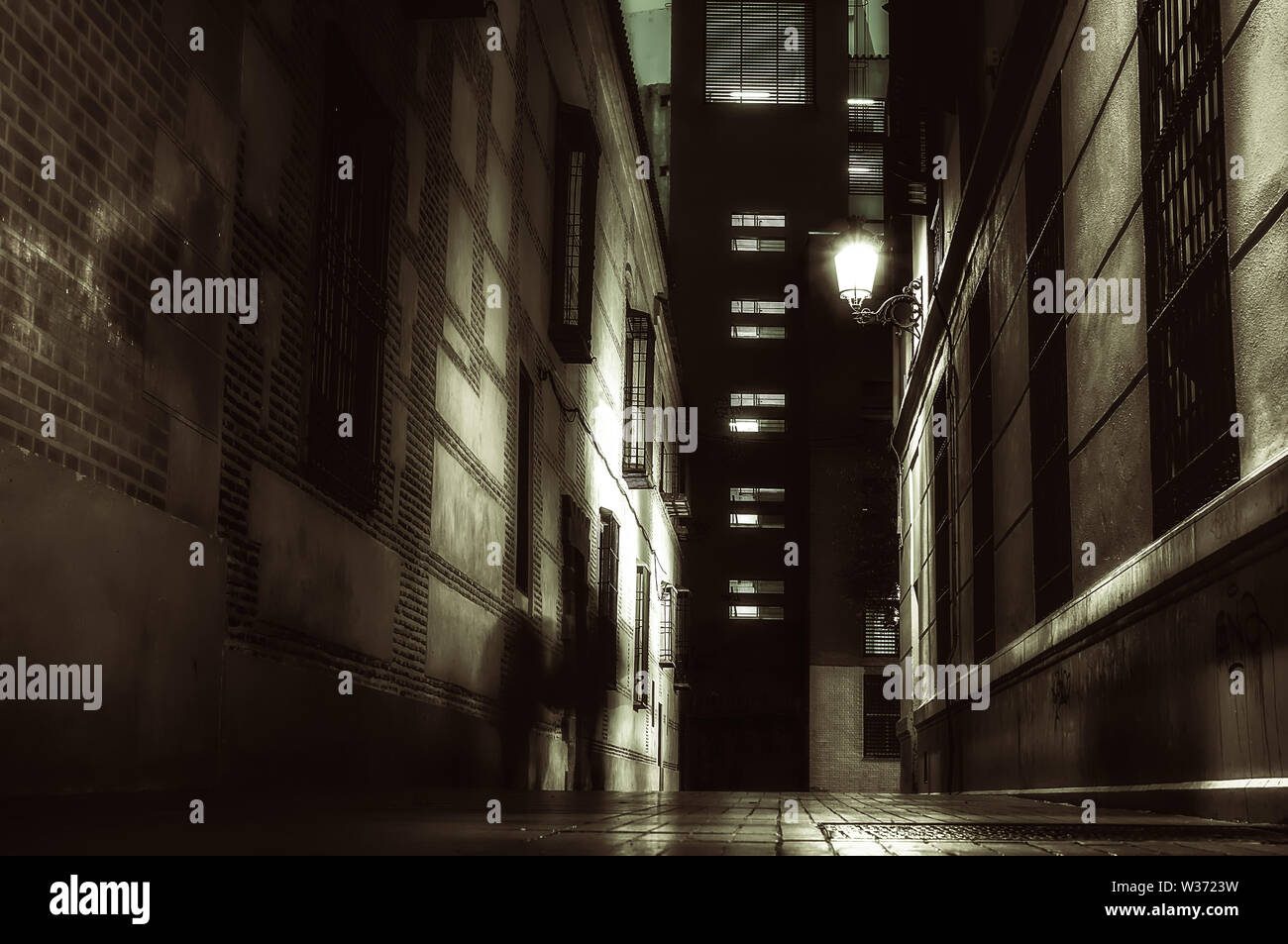 ghosts on the Malaga street, Spain Stock Photo - Alamy