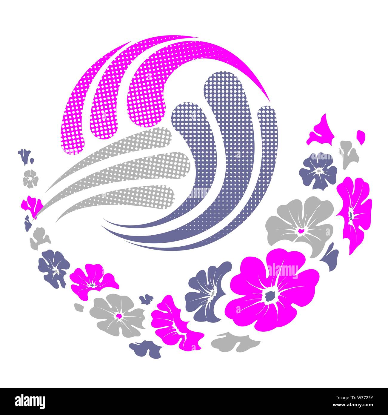 Volleyball ball graphics vector illustration Stock Vector Image & Art ...