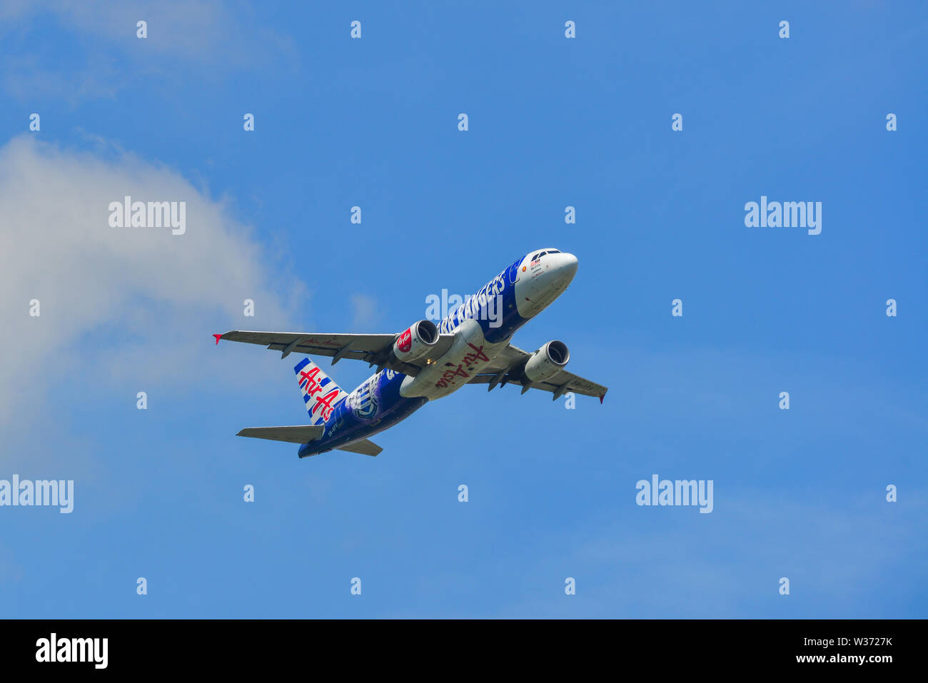 Saigon, Vietnam - Jun 19, 2019. 9M-AFV AirAsia Airbus A320 (Queens Park ...