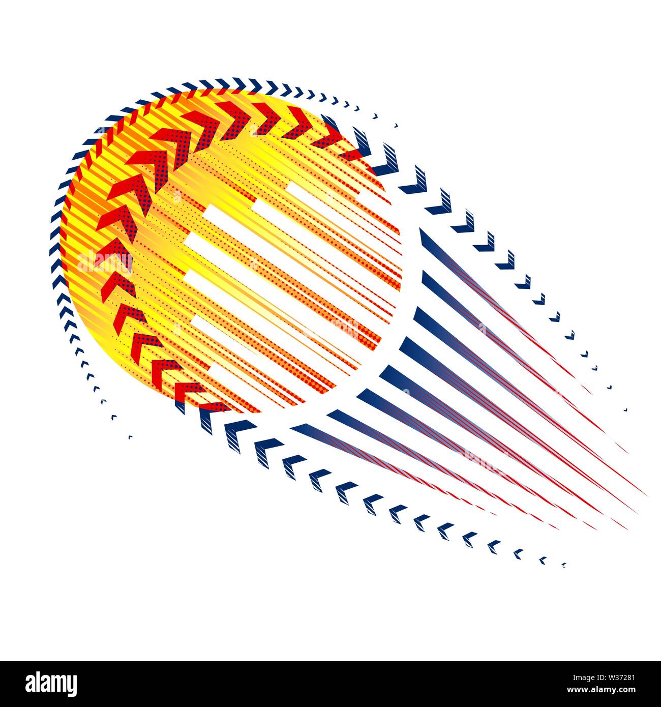 Baseball ball graphics vector illustration, white background Stock ...