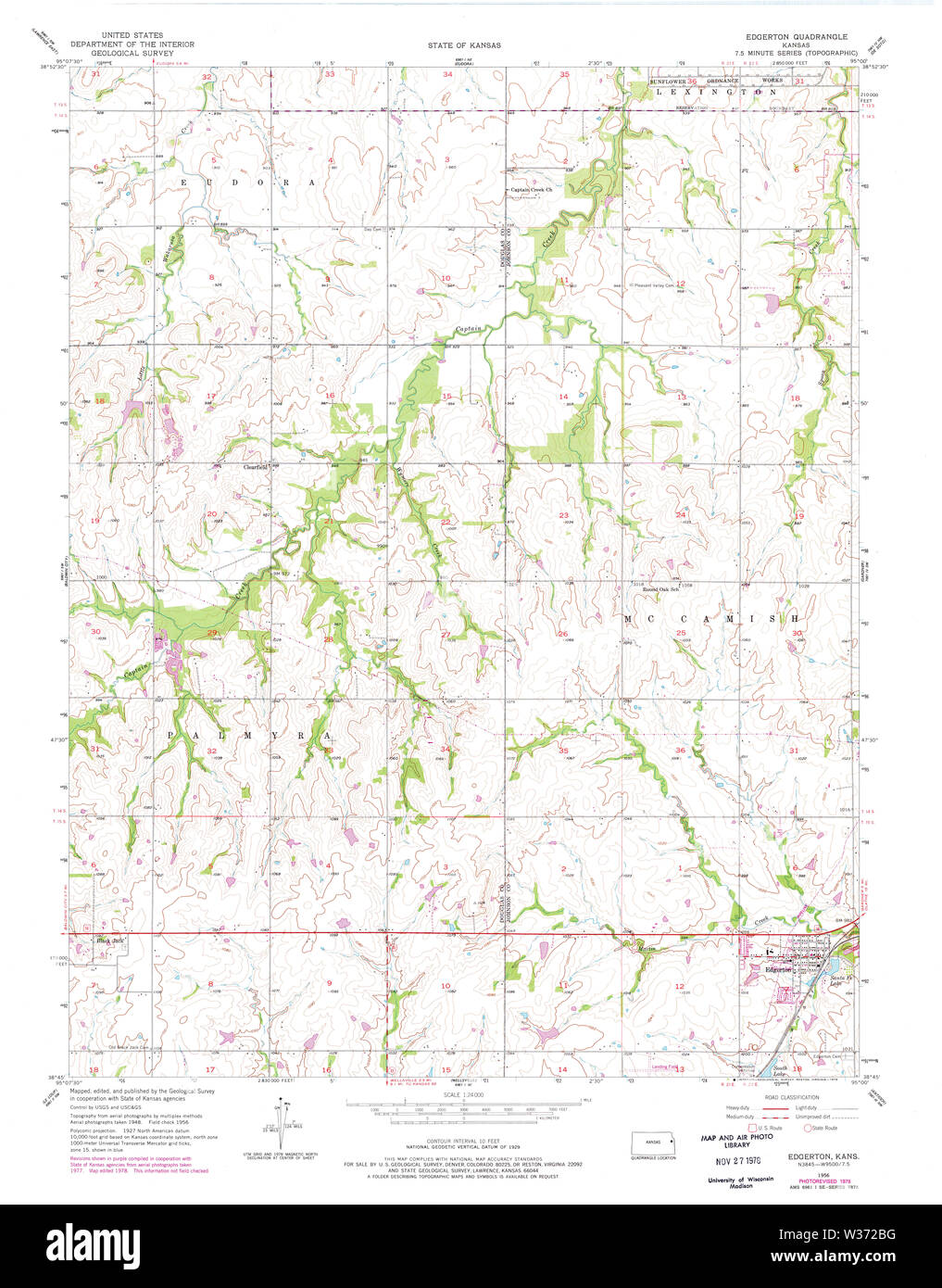 Map of edgerton hi-res stock photography and images - Alamy