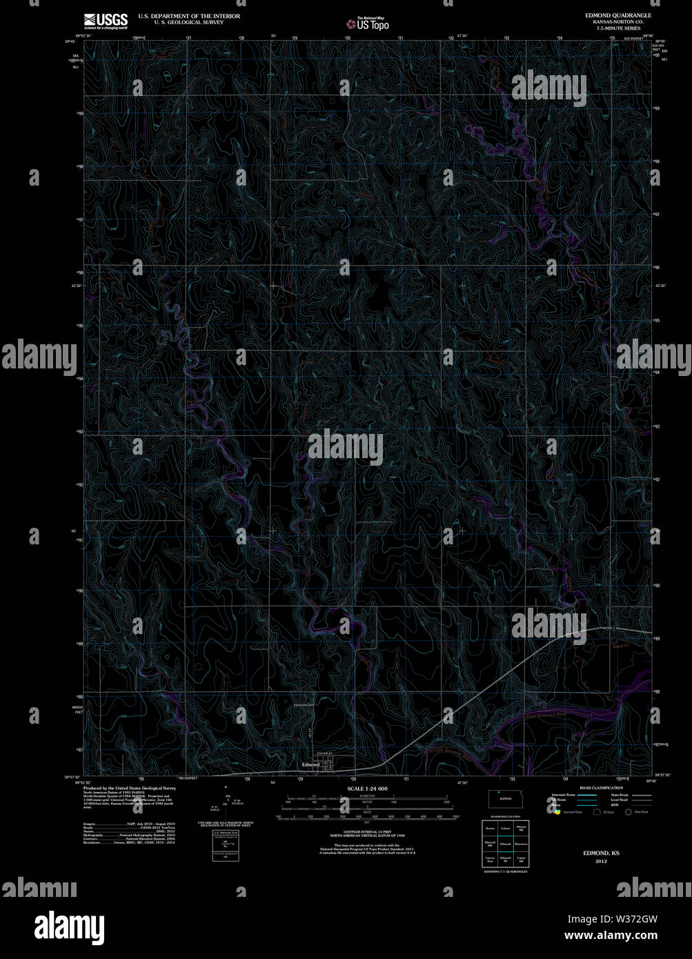 Edmond map hi-res stock photography and images - Alamy
