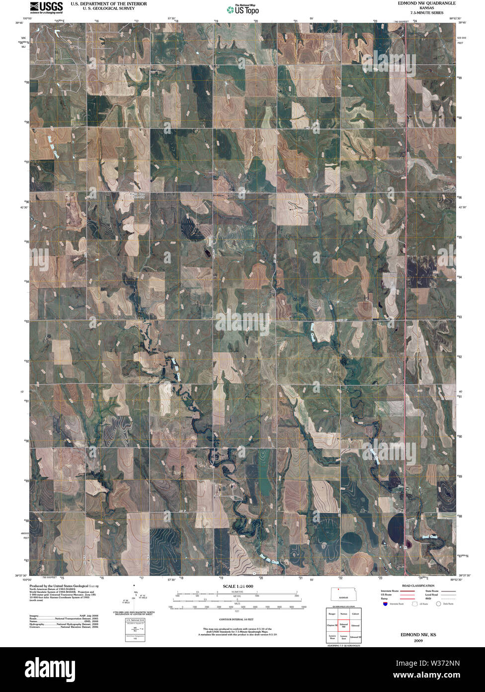 Edmond map Cut Out Stock Images & Pictures - Alamy