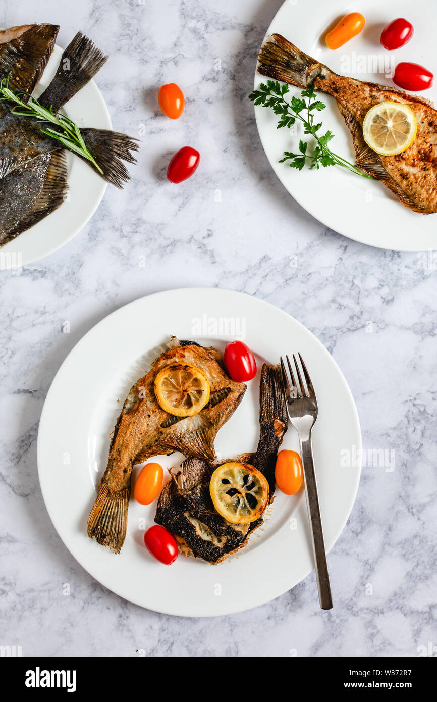 Flounder dish hi-res stock photography and images - Alamy