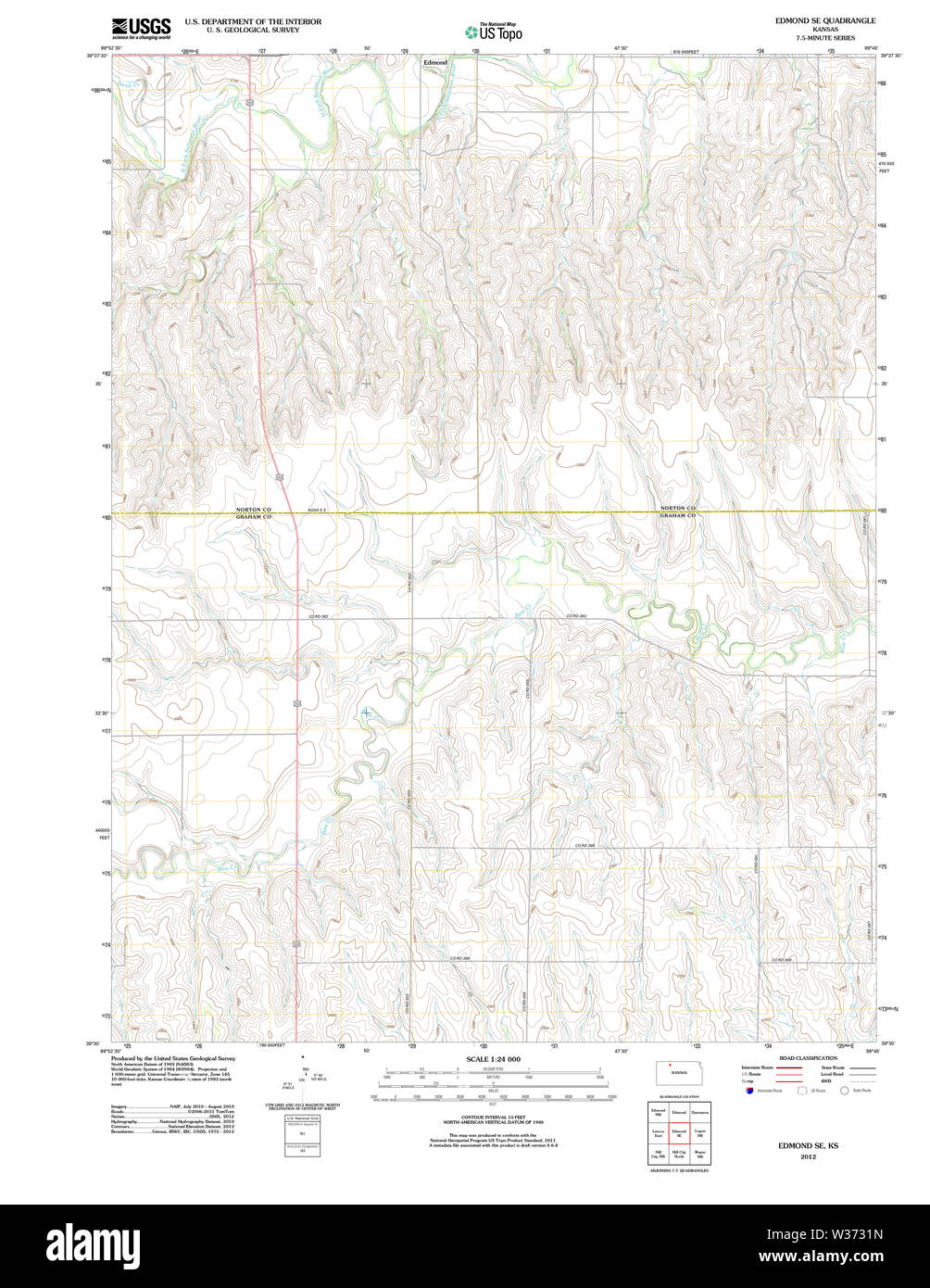 Edmond map Cut Out Stock Images & Pictures - Alamy