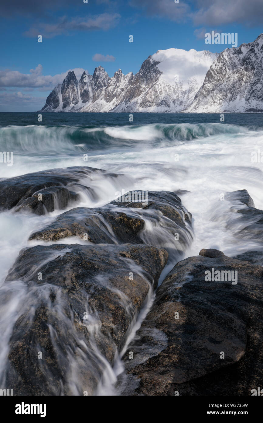 Blue hour over arctic beach hi-res stock photography and images - Alamy