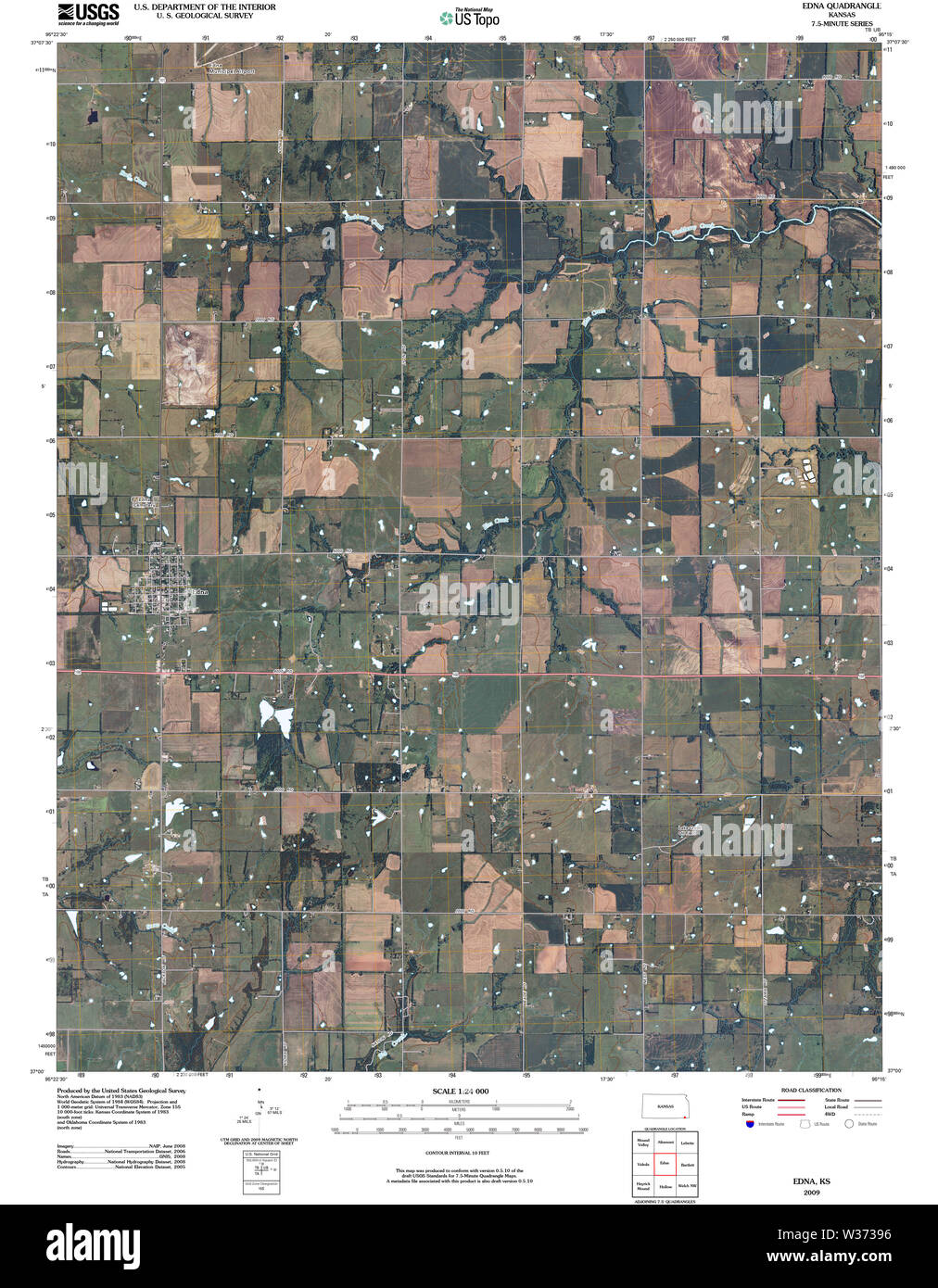 Map of edna Cut Out Stock Images & Pictures - Alamy