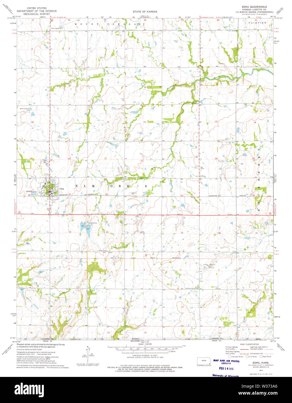 Map of edna Cut Out Stock Images & Pictures - Alamy