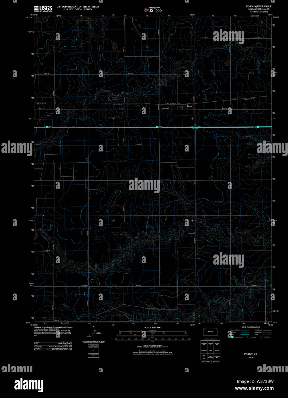 Map of edson hi-res stock photography and images - Alamy