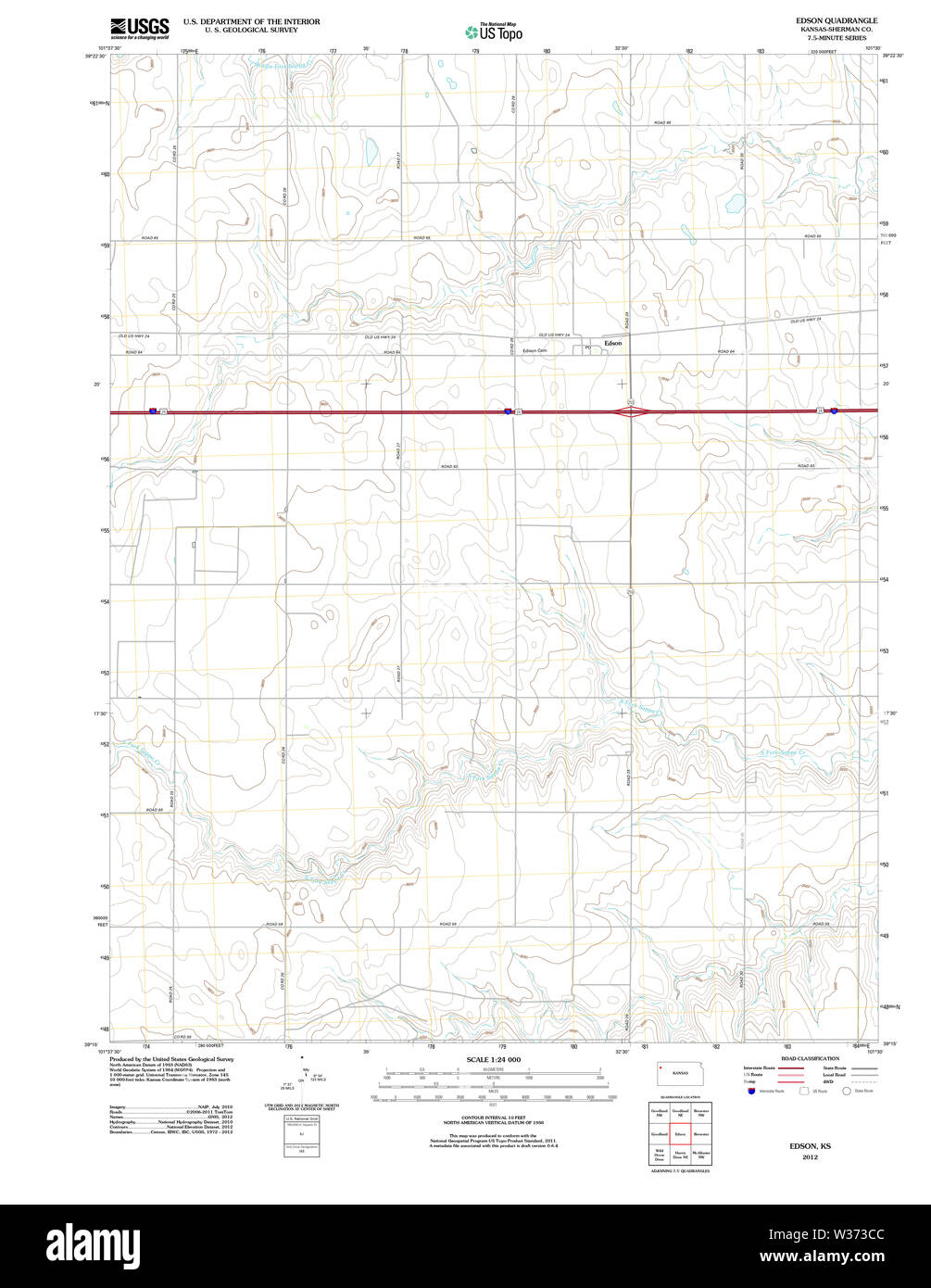 Map of edson hi-res stock photography and images - Alamy