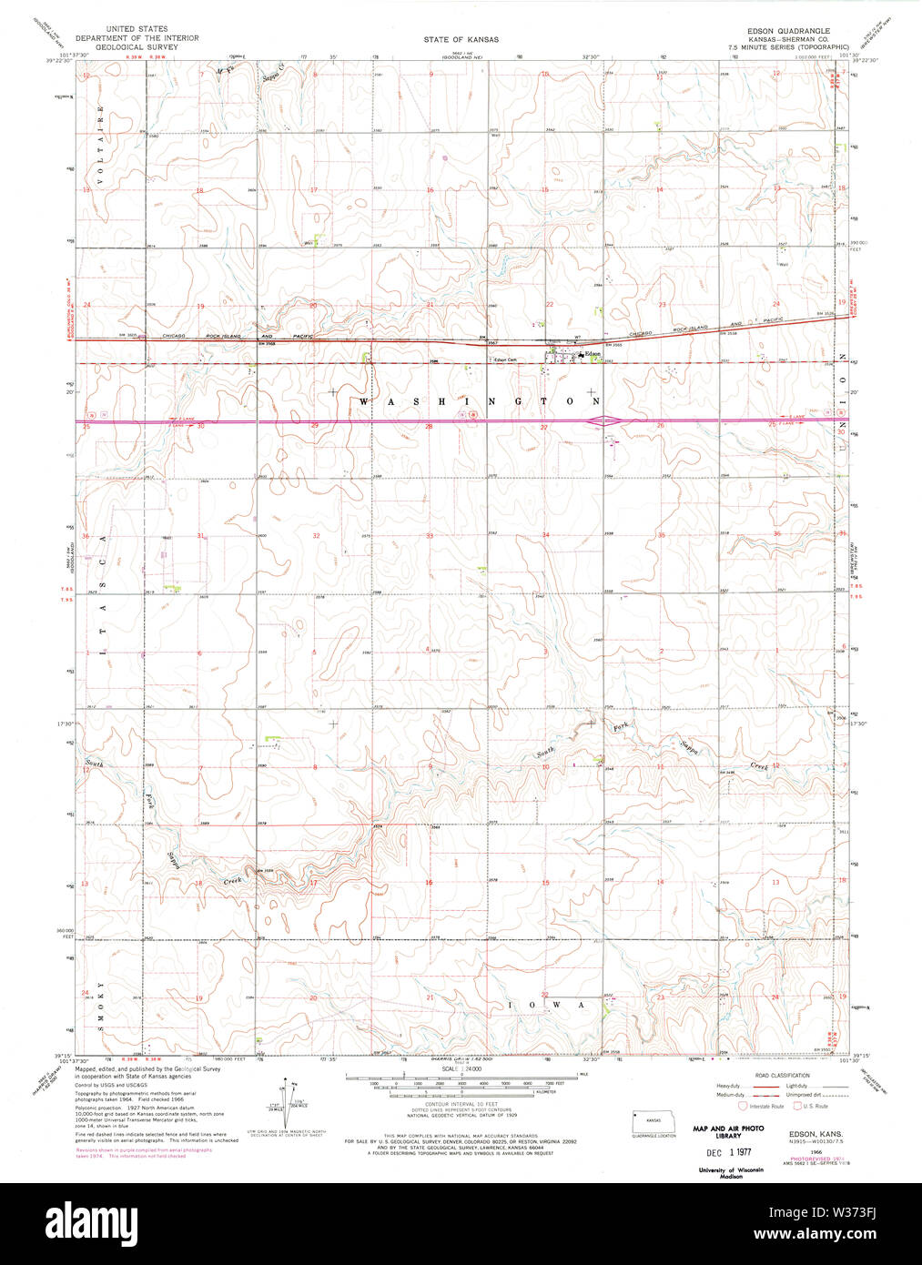 Map of edson hi-res stock photography and images - Alamy
