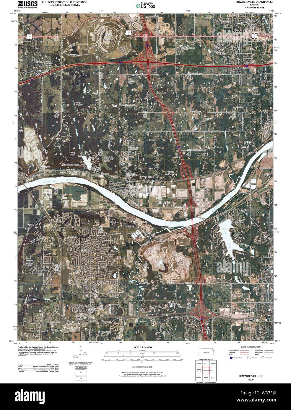 Map of edwardsville hi-res stock photography and images - Alamy