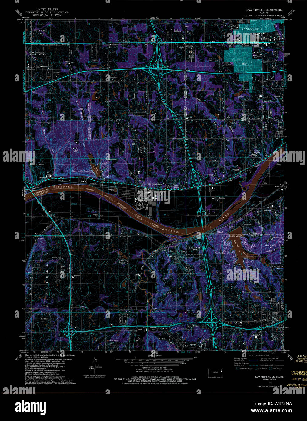 Map of edwardsville hi-res stock photography and images - Alamy