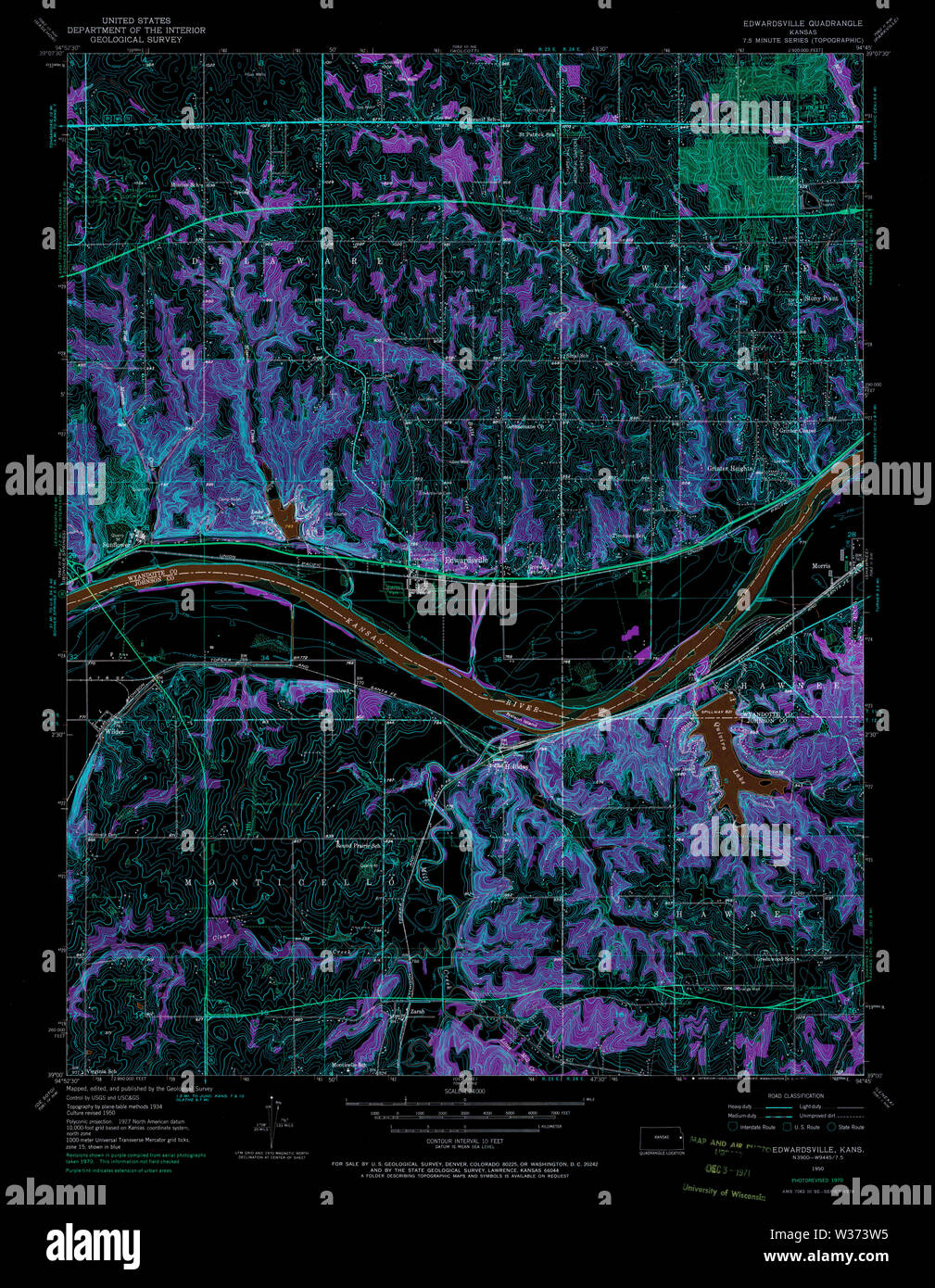 Map of edwardsville hi-res stock photography and images - Alamy