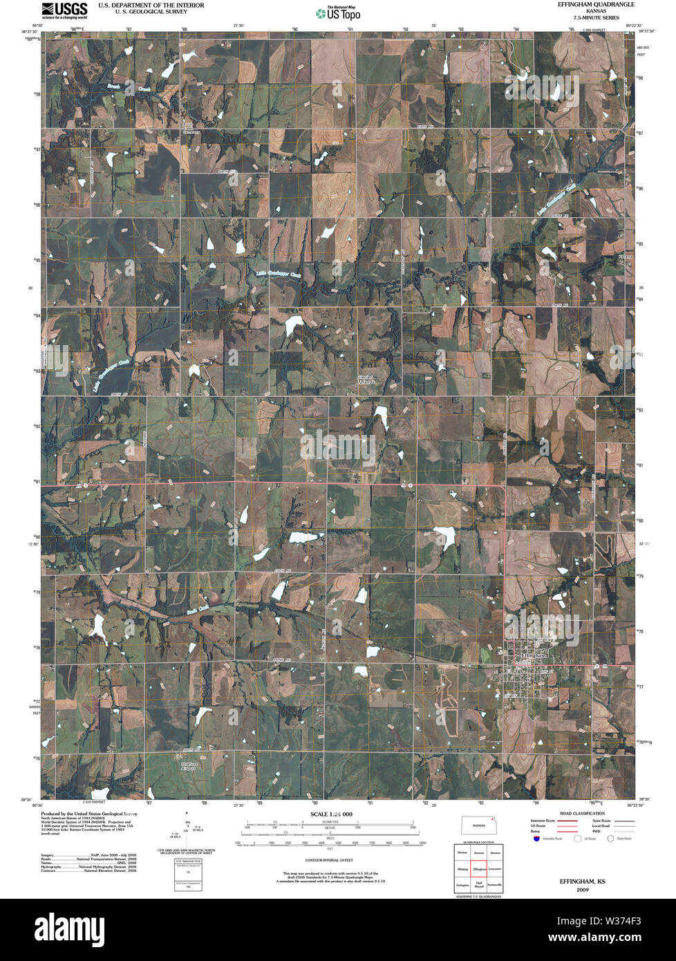 Map of effingham hi-res stock photography and images - Alamy