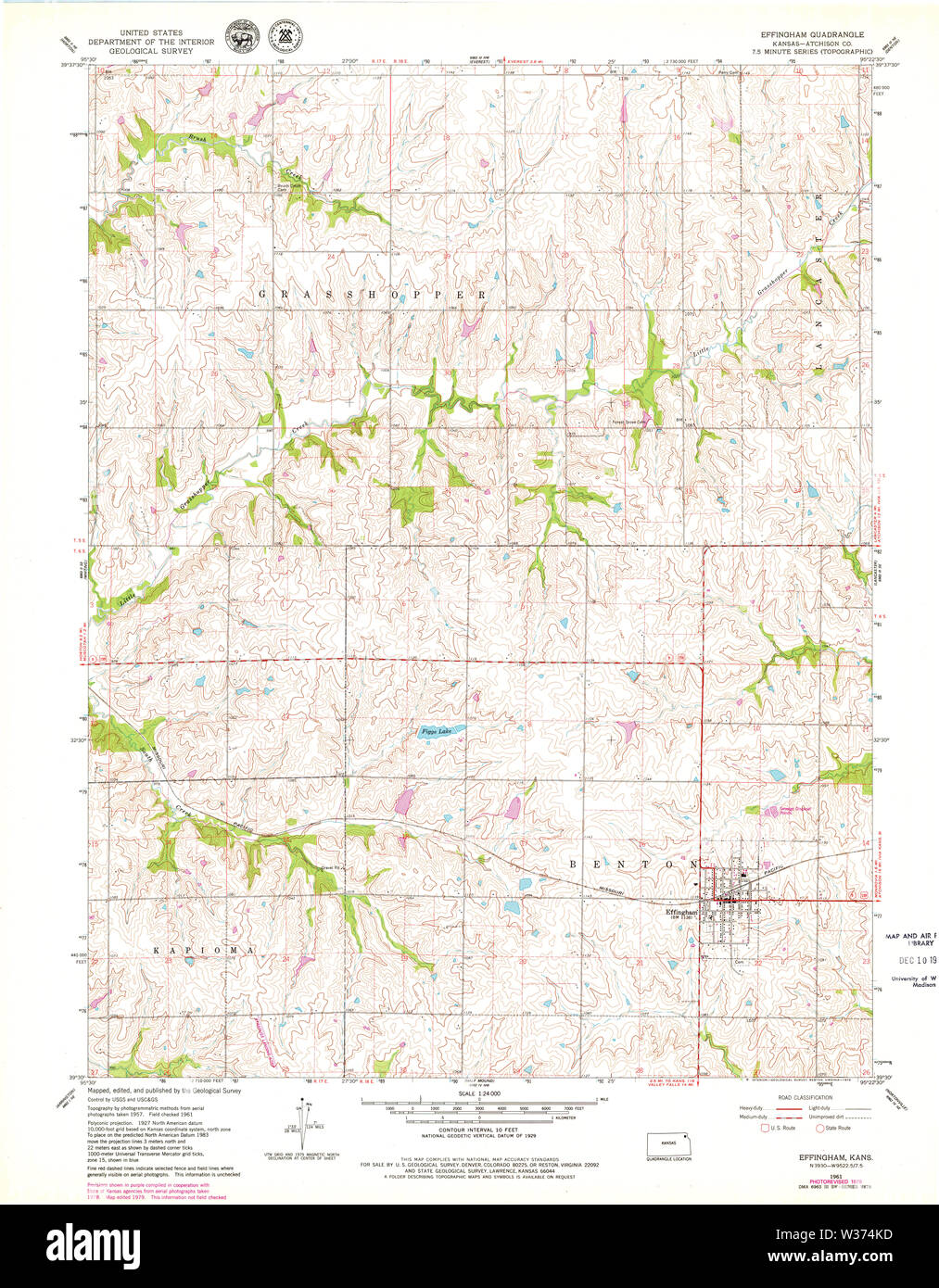 Map of effingham hi-res stock photography and images - Alamy